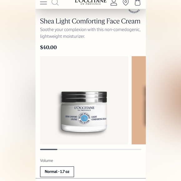 L'OCCITANE | Skincare | New Loccitane Shea Light Comforting Face Cream ...